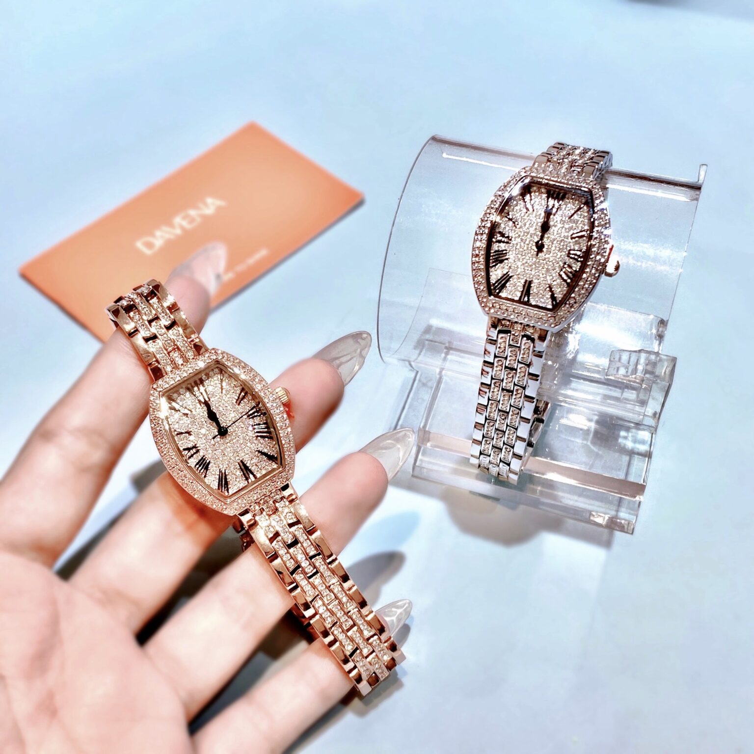 Đồng hồ Davena full đá Austria 61613 chính hãng mặt Elip 28mm - Đồng hồ ...