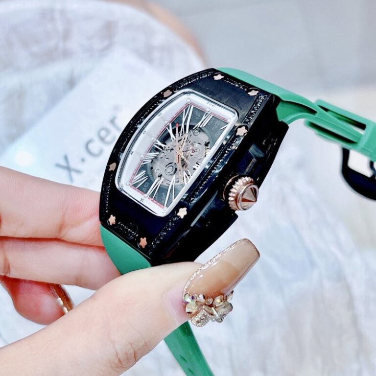 Đồng Hồ Nữ X-Cer Chính Hãng B0612 IP Green Lộ Cơ Skeleton 36mm - Đồng ...